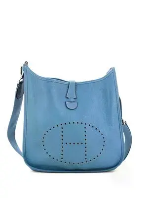 Hermès Evelyne Bag Gen Iii Clemence Pm Cross Body Bag - Blue