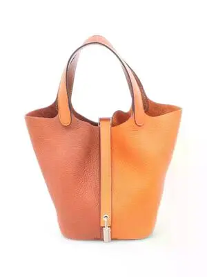 Hermès 2023 Pm Picotin Lock Kazak Tote Bag - Orange