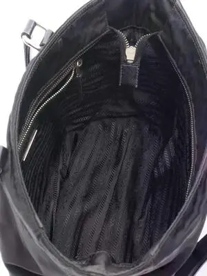 Prada 2000s Triangle Logo Tote Bag