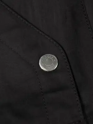 Hermès 2010s Clou De Selle Button Wrap Mini Dress
