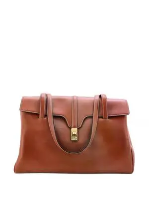 Celine Soft 16 Bag Smooth Calfskin Large Shoulder Bag - Brown