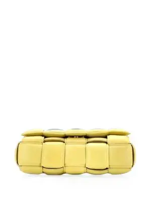 Bottega Veneta Cassette Chain Padded Maxi Intrecciato Leather Crossbody Bag - Yellow