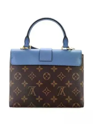 LOUIS VUITTON Locky Handbag Monogram Canvas With Leather Bb Satchel