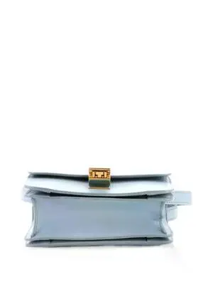 Celine Classic Box Bag Smooth Leather Teen Shoulder Bag - Blue