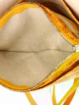 Goyard Plumet Clutch Wallet Printed Coated Canvas Crossbody Bag - Yellow