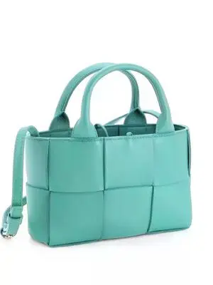 Bottega Veneta Intrecciato Leather Tote Bag - Green