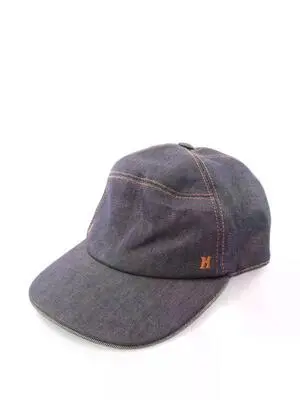 Hermès H Embroidery Cap - Blue