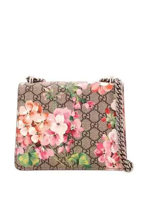 Gucci Dionysus Bag Blooms Print Gg Coated Canvas Mini Shoulder Bag