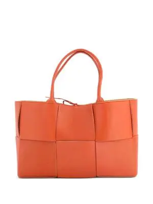 Bottega Veneta Maxi Intrecciato Leather Tote Bag - Brown