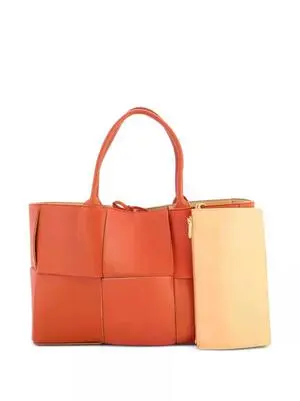 Bottega Veneta Maxi Intrecciato Leather Tote Bag - Brown