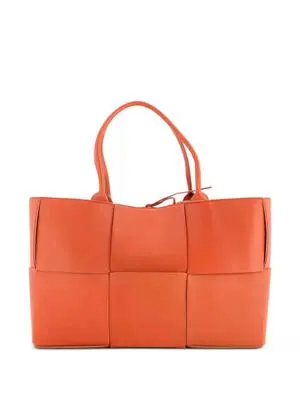 Bottega Veneta Maxi Intrecciato Leather Tote Bag - Brown