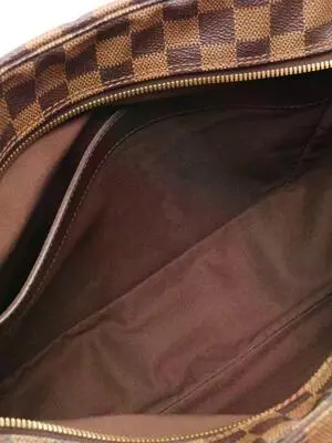 LOUIS VUITTON 2005 Naviglio Damier Ebene Shoulder Bag - Brown