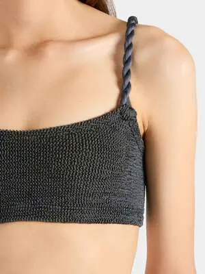 Hunza G Phoebe Bikini Set - Metallic Graphite