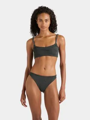 Hunza G Phoebe Bikini Set - Metallic Graphite