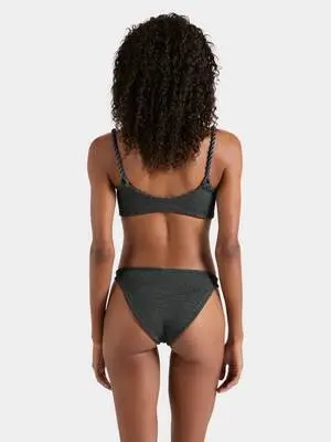 Hunza G Phoebe Bikini Set - Metallic Graphite