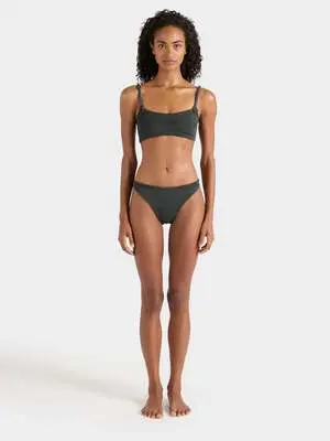 Hunza G Phoebe Bikini Set - Metallic Graphite