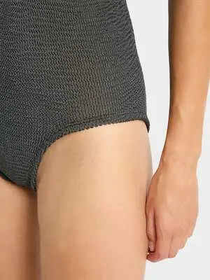 Hunza G Coverage Celine Swim - Metallic Graphite