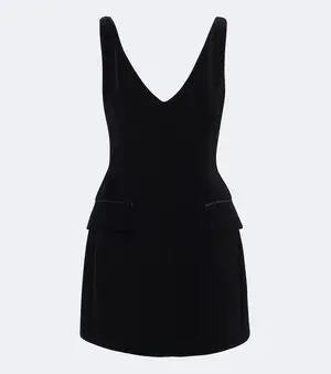 Sportmax Sleeveless Velvet Minidress