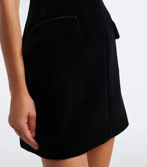 Sportmax Sleeveless Velvet Minidress