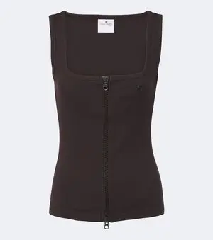 COURREGES Courrèges Zip-up Cotton Tank