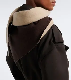THE FRANKIE SHOP Nella Reversible Wool-blend Scarf