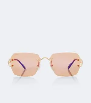 Cartier Décor C Classique De Square Sunglasses - Gold