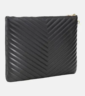 Saint Laurent Cassandre Matelassé Leather Clutch