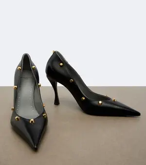 Balenciaga Midnight City Studded Leather Pumps