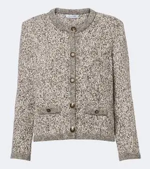 Veronica Beard Rexton Knitted Cotton-blend Cardigan