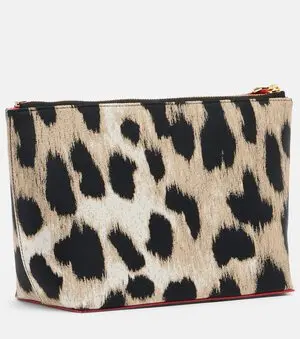 Givenchy Logo Leopard-print Pouch