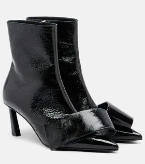Givenchy Twisted Ribbon Leather Ankle Boots