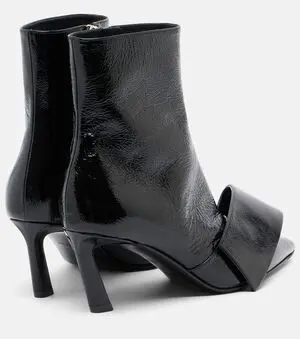 Givenchy Twisted Ribbon Leather Ankle Boots