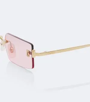 Cartier C De Rectangular Sunglasses