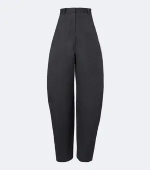 Balenciaga Wool Barrel-leg Pants