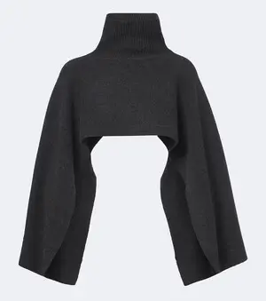 Isabel Marant Étoile Marina Wool And Cashmere Poncho - Grey
