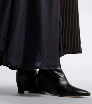 MAISON MARGIELA Heel-less Leather Ankle Boots