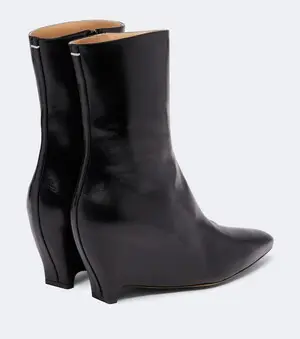 MAISON MARGIELA Heel-less Leather Ankle Boots