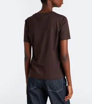 Max Mara Embellished Cotton-blend Jersey T-shirt