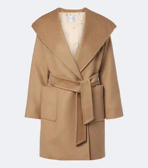 Max Mara Camel Hair Wrap Coat