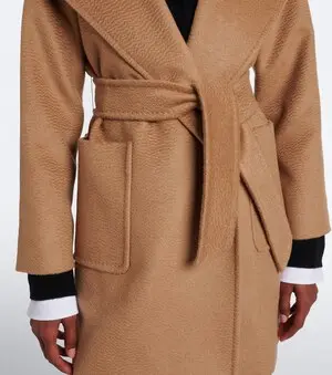 Max Mara Camel Hair Wrap Coat
