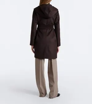 Max Mara Camel Hair Wrap Coat - Brown