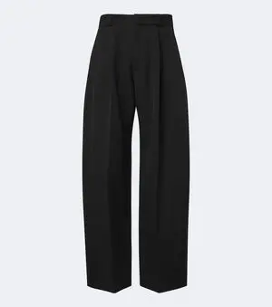Balenciaga Wool Barrel-leg Pants
