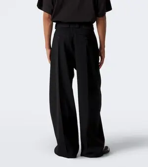 Balenciaga Wool Barrel-leg Pants