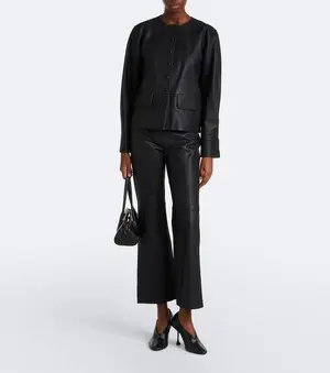 Proenza Schouler White Label Isadora Leather Flared Pants