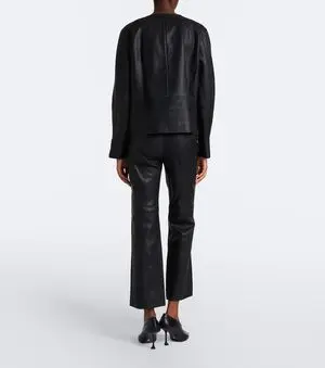 Proenza Schouler White Label Isadora Leather Flared Pants