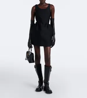 Balenciaga Wool And Silk-blend Minidress