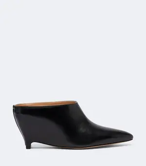 MAISON MARGIELA Leather Wedge Mules