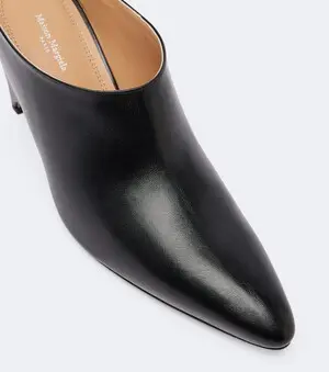 MAISON MARGIELA Leather Wedge Mules