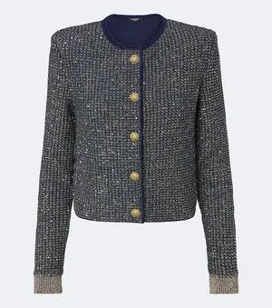 Balmain Sequined Tweed Jacket