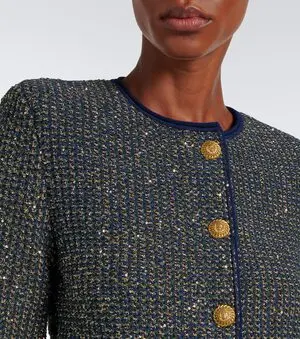 Balmain Sequined Tweed Jacket